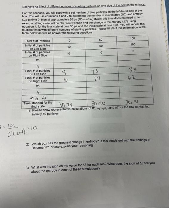 Solved can someone walk me through how to find Wi, Wf,Sf, | Chegg.com