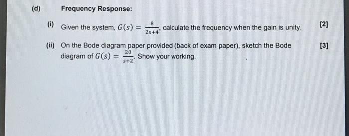 Solved This question is concerned with the Control Systems | Chegg.com