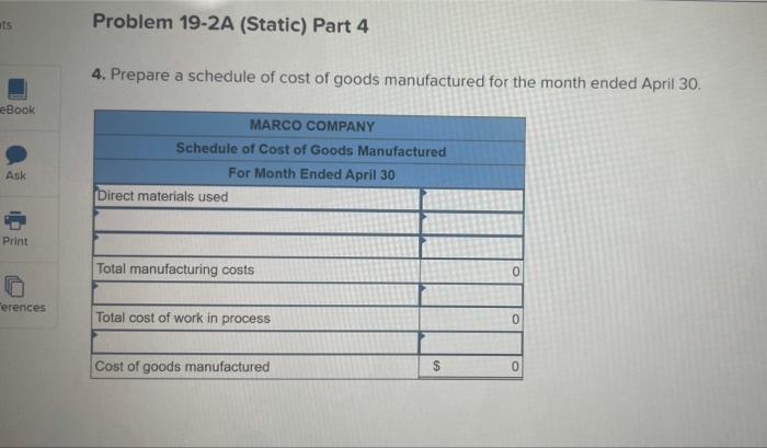 Solved Problem 19-2A (Static) Computing and recording job | Chegg.com