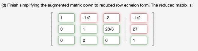Solved Please help me to simplify this matrix. It is still | Chegg.com