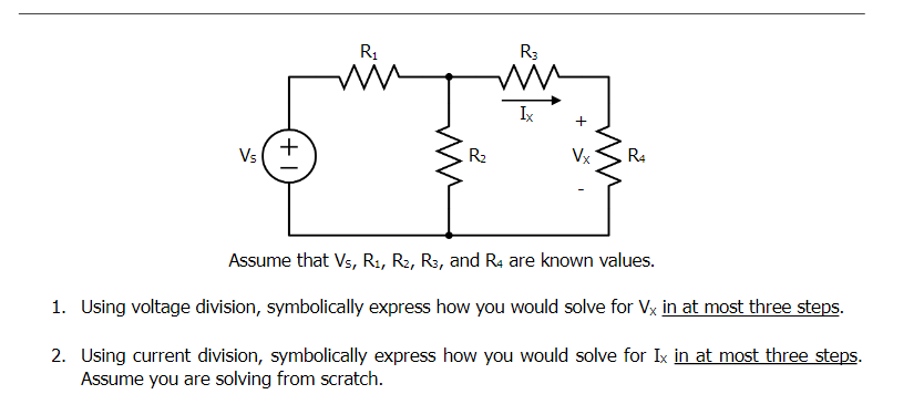 Solved Assume that V5,R1,R2,R3, ﻿and R4 ﻿are known | Chegg.com