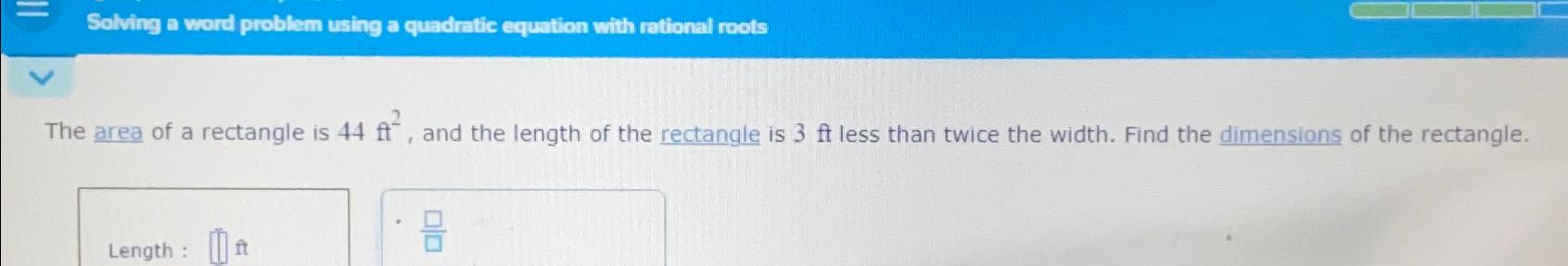Solved Solving a word problem using a quadratic equation | Chegg.com