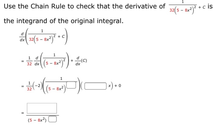 Solved Use the Chain Rule to check that the derivative of | Chegg.com