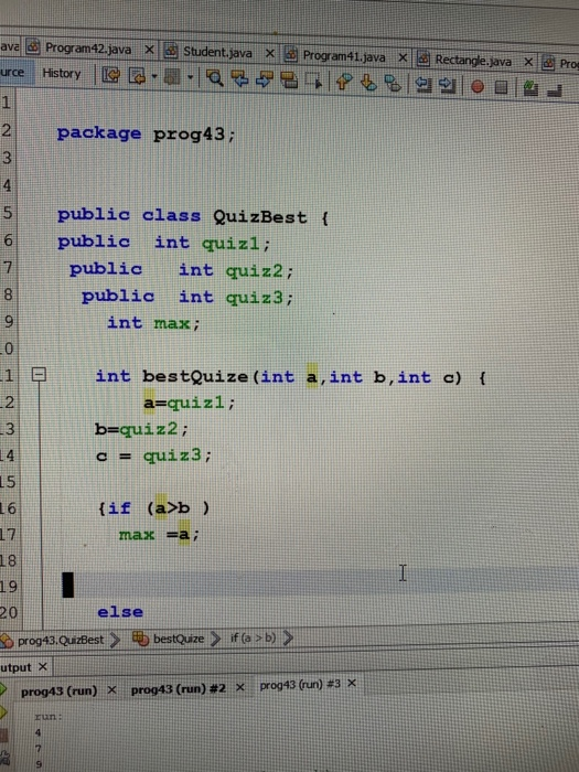Solved ava Program 42.java X Student.java X Program41.javax | Chegg.com