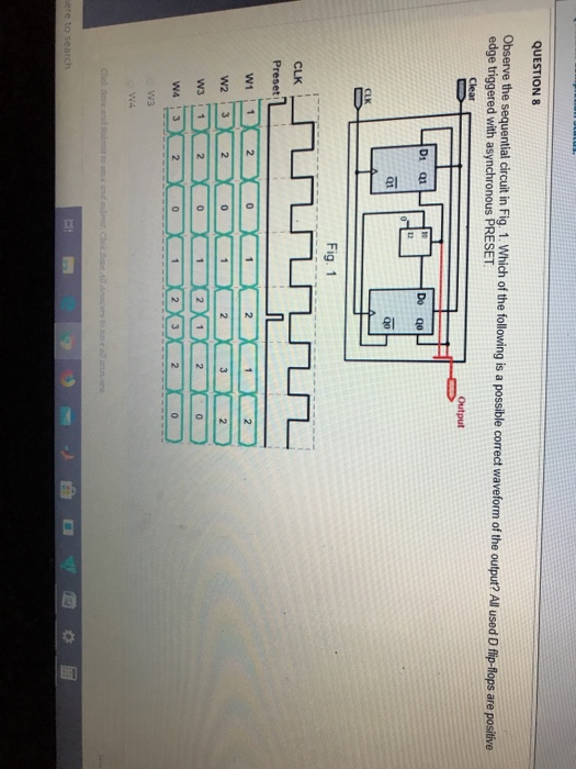QUESTIONS Observe the sequential circuit in Fig. 1. | Chegg.com