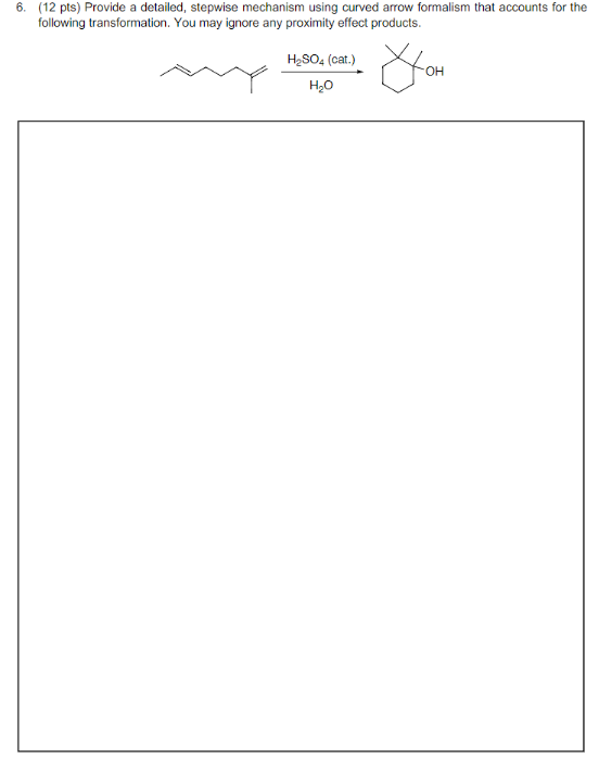 Solved (12 ﻿pts) ﻿Provide a detailed, stepwise mechanism | Chegg.com