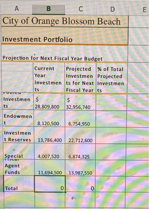 Open the Excel workbook Student. Excel 3E_Investment. | Chegg.com