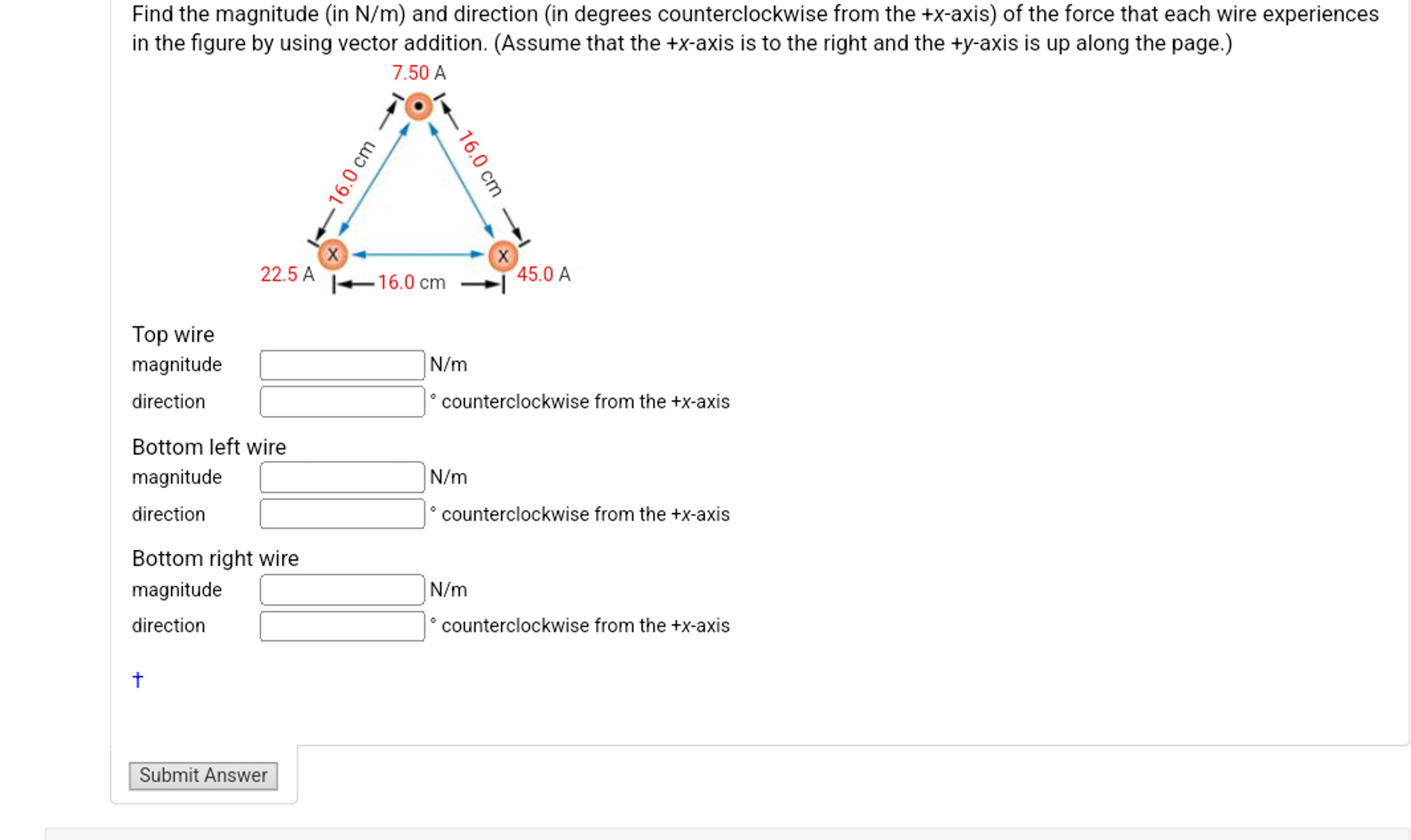 Solved Find the magnitude (in Nm ) ﻿and direction (in | Chegg.com