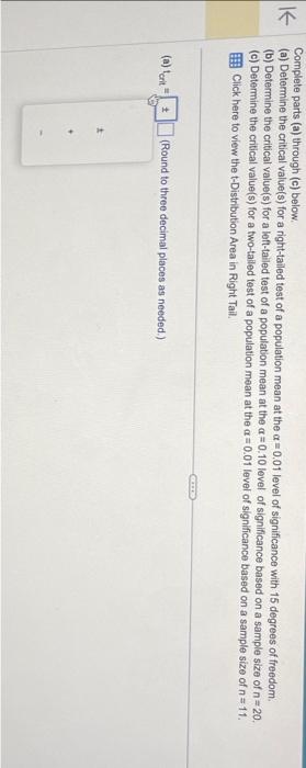 Solved Complete parts (a) through (c) below. (a) Determine | Chegg.com