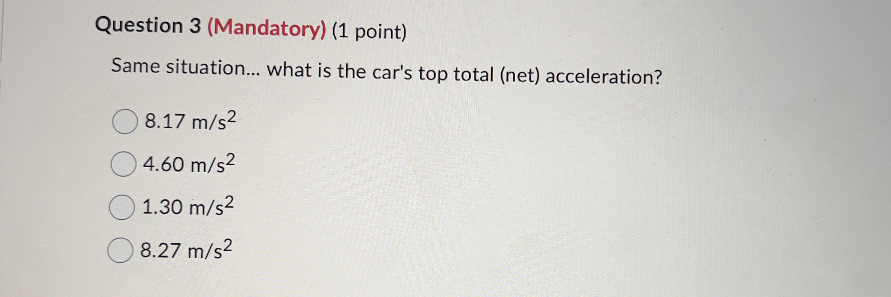 Question 3 (Mandatory) (1 ﻿point) (ENTIRE QUESTION IN | Chegg.com