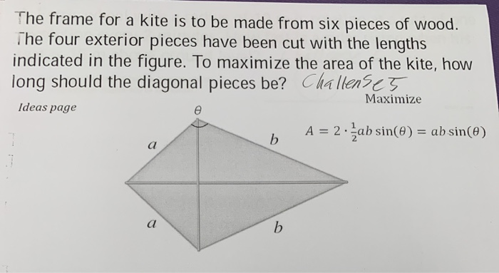 Solved The frame for a kite is to be made from six pieces of | Chegg.com
