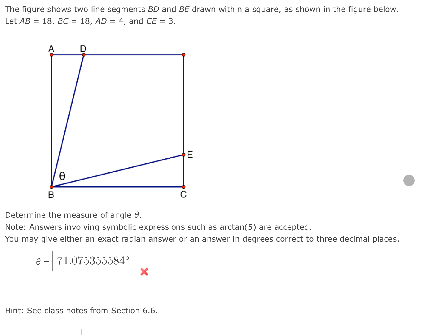 [Solved]: The figure shows two line segments BD and BE draw