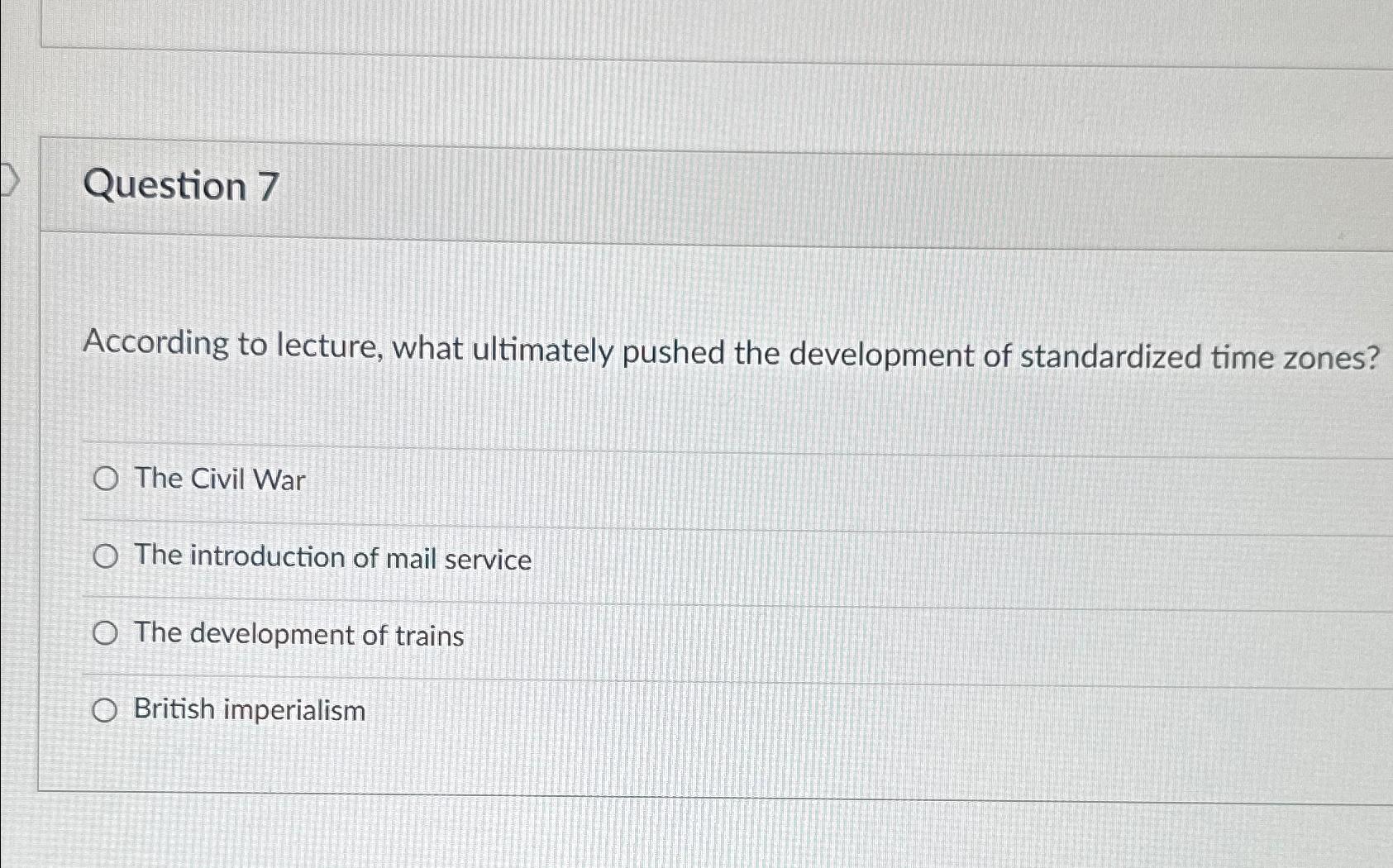 Solved Question 7According to lecture, what ultimately | Chegg.com