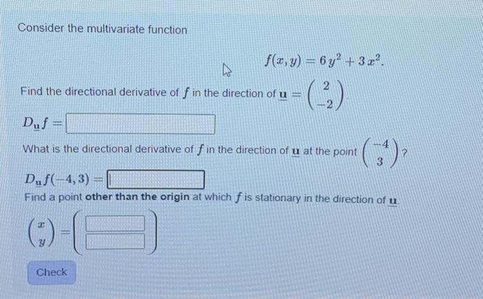 Solved Consider The Multivariate Function A Find The 