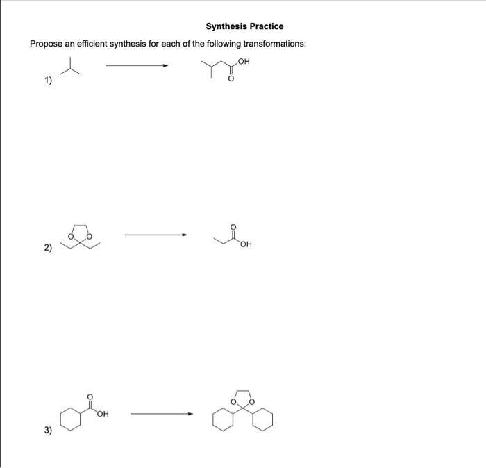 Solved Synthesis Practice Propose an efficient synthesis for | Chegg.com