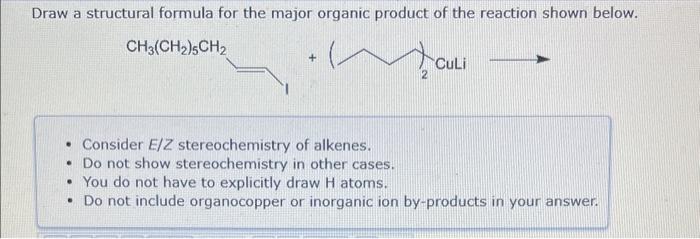 Solved - Consider E/Z stereochemistry of alkenes. - Do not | Chegg.com