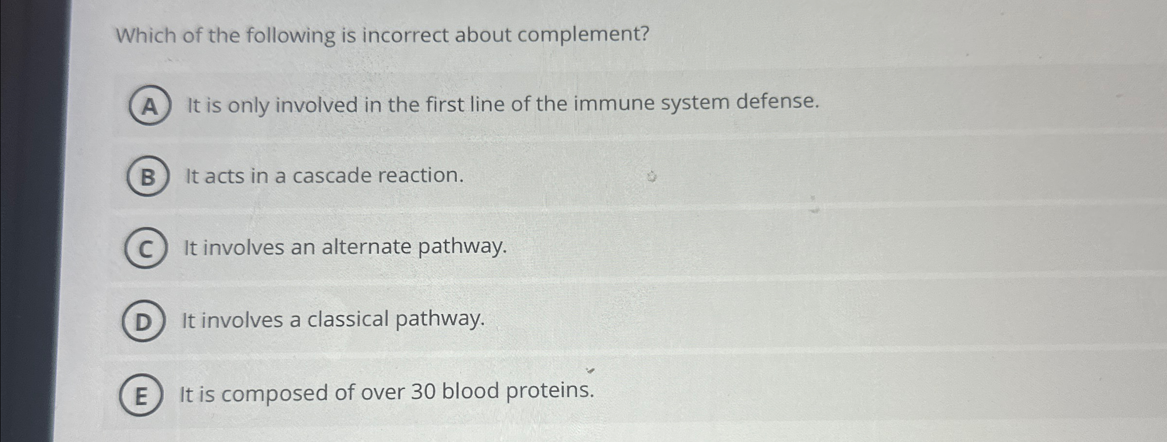 Solved Which of the following is incorrect about | Chegg.com