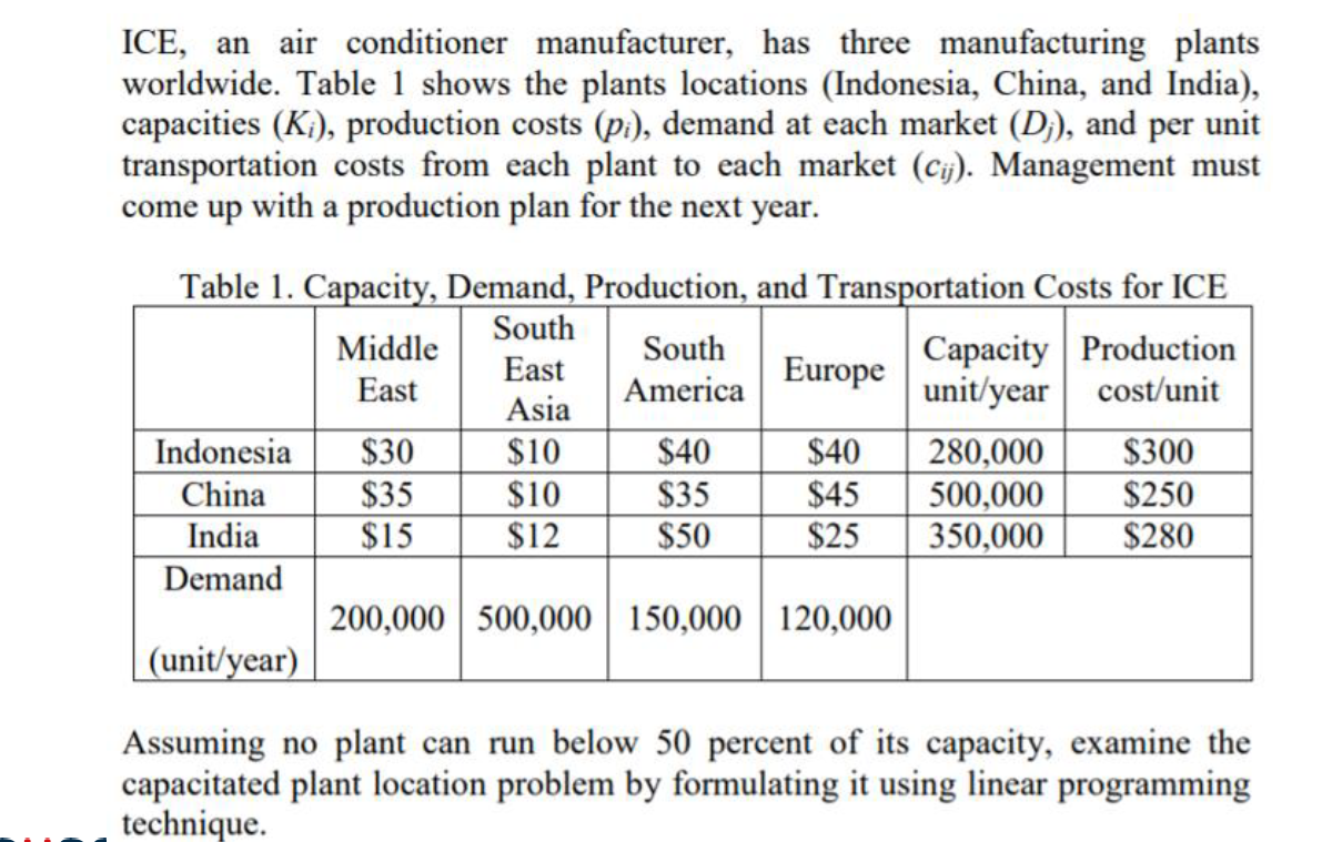 Solved use excel solver to solve this ICE, an air | Chegg.com