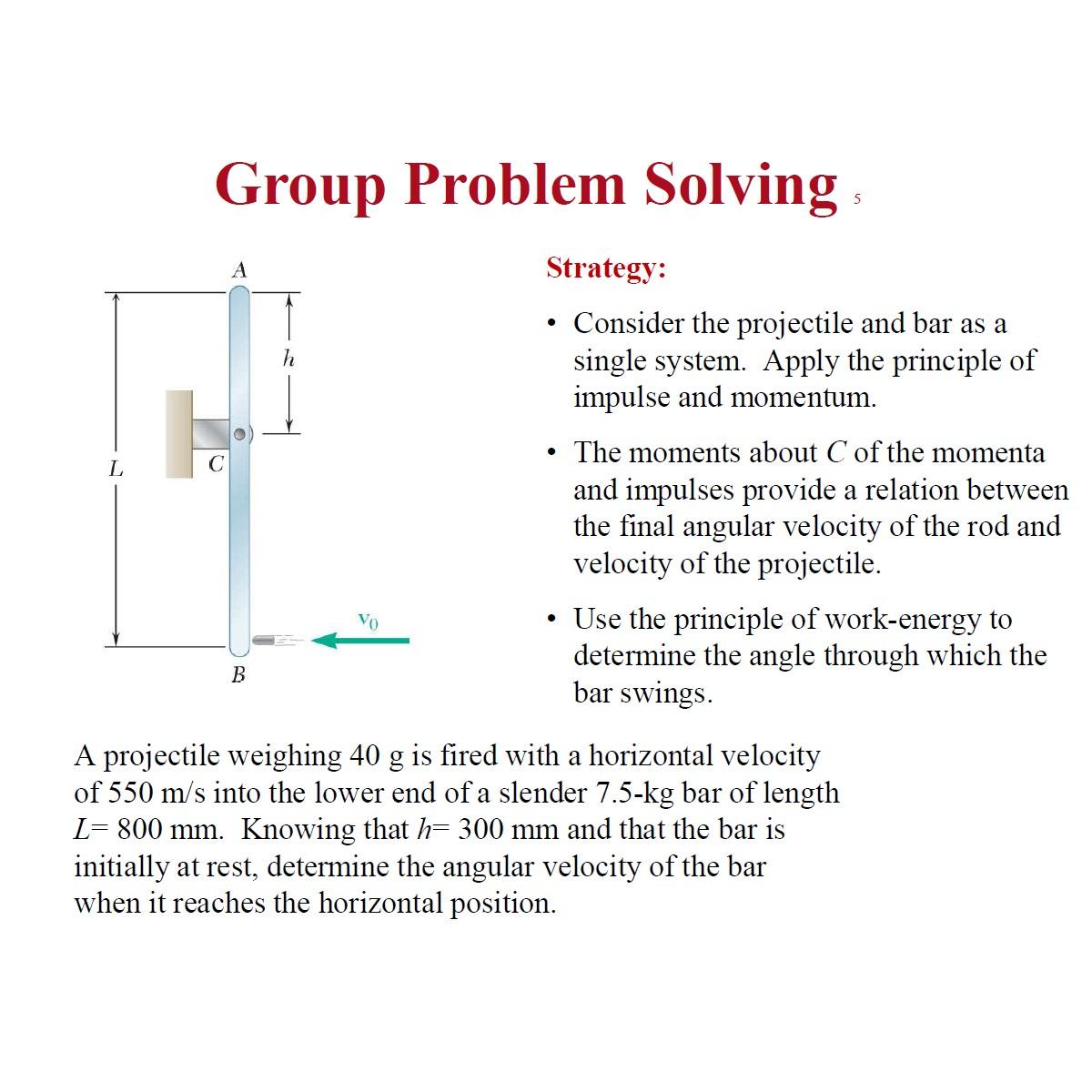 Solved Group Problem SolvingStrategy:Consider the projectile | Chegg.com