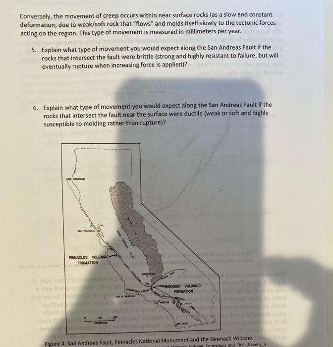 Solved Lab Assignment #13: Plate Tectonics - The San Andreas | Chegg.com