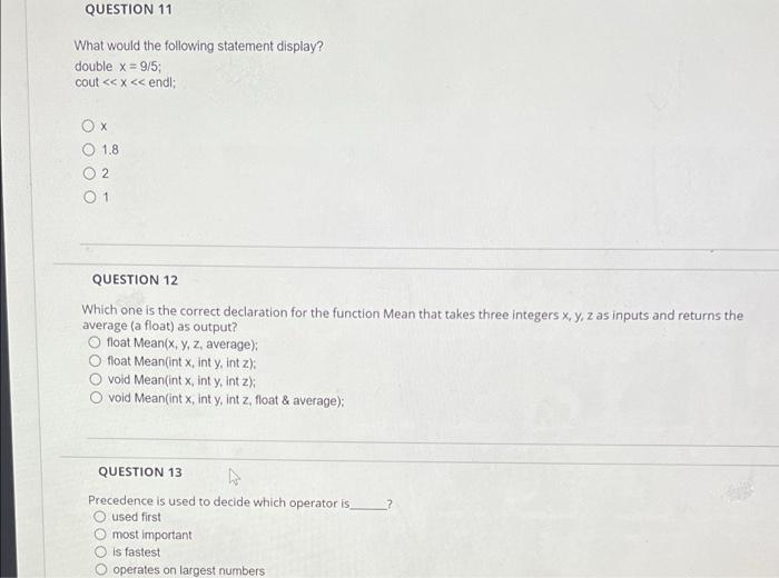 Solved Question 9 What Will Be Output From The Program 3402