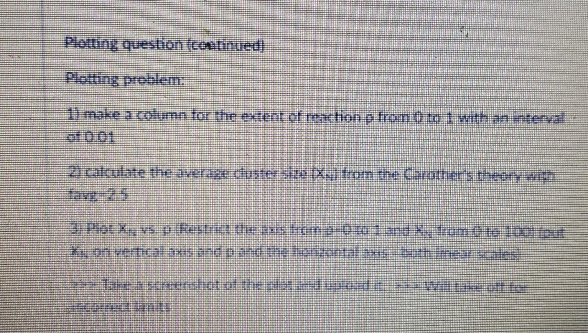 Solved Ploting question (coxtinued) Plotting problem: 1) | Chegg.com