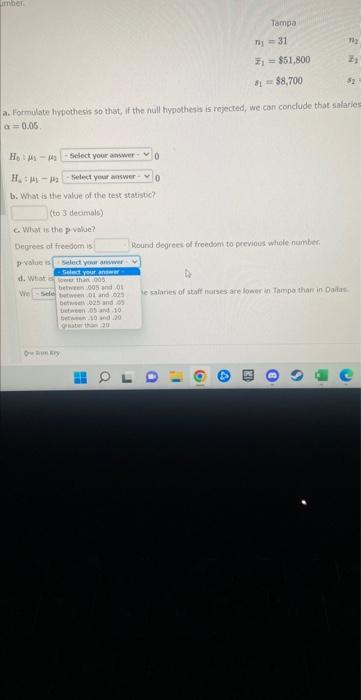 Solved Ane nursing salaries in Tanipo, flonda, lower than | Chegg.com