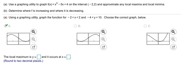 Solved (a) Use a graphing utility to graph f(x) = x -5x + 4 | Chegg.com