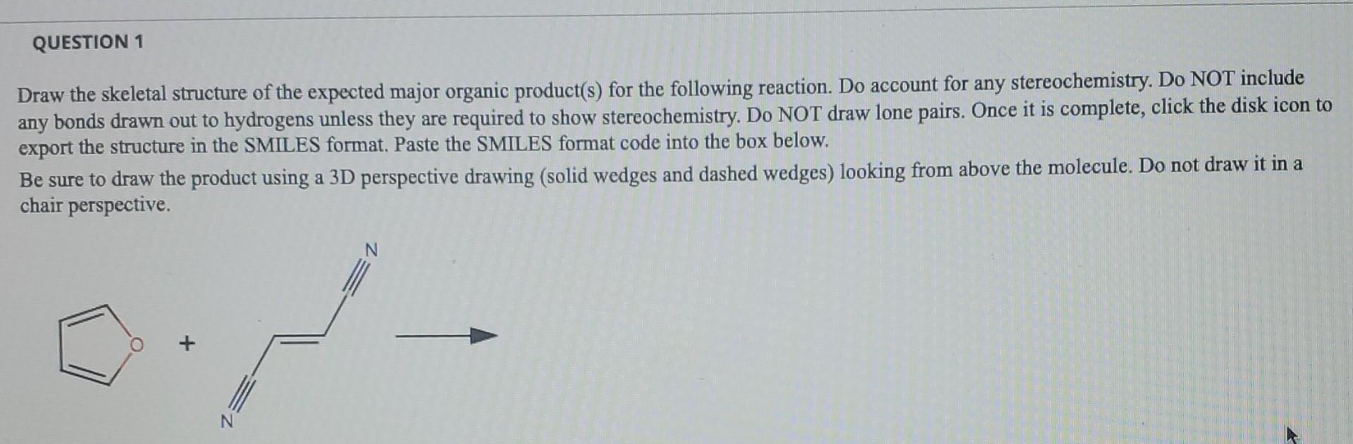 Solved Draw the skeletal structure of the expected major | Chegg.com