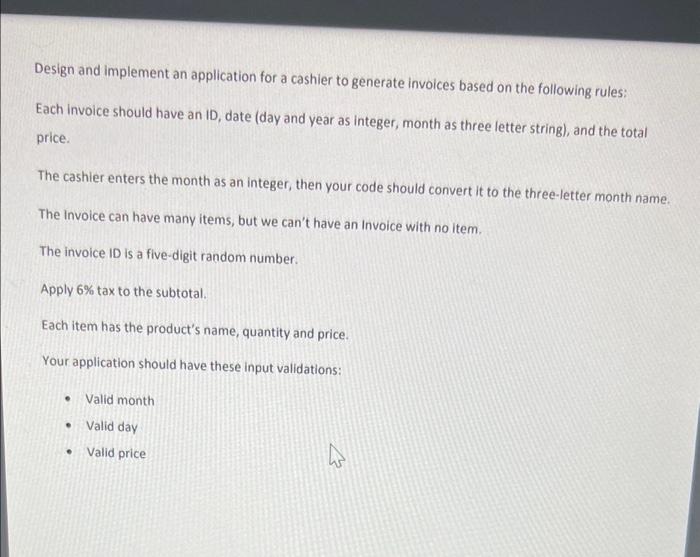 Solved please use switch statement instead of if else, and | Chegg.com