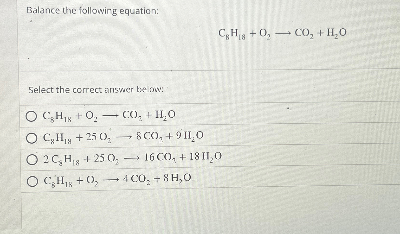 Solved Balance the following | Chegg.com