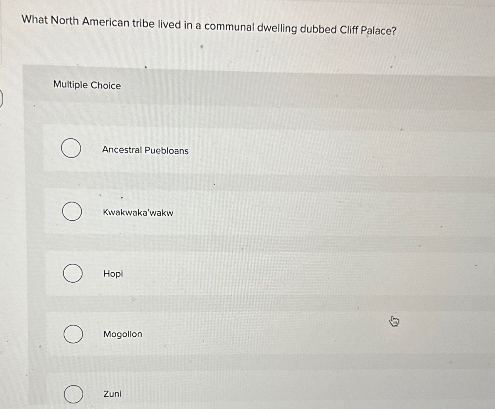 What North American tribe lived in a communal | Chegg.com