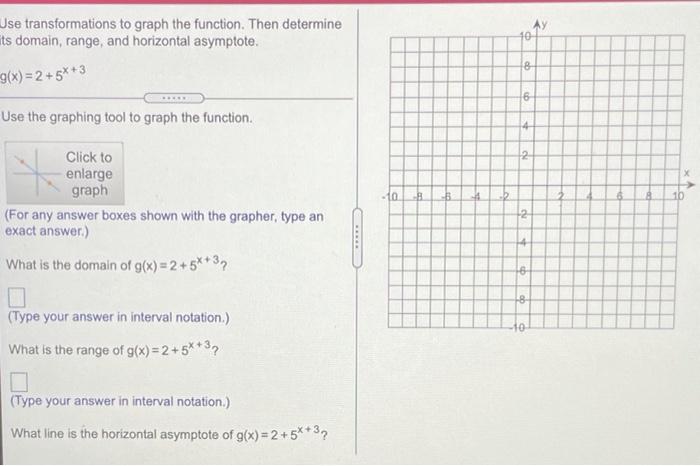 Solved Use Transformations To Graph The Function Then