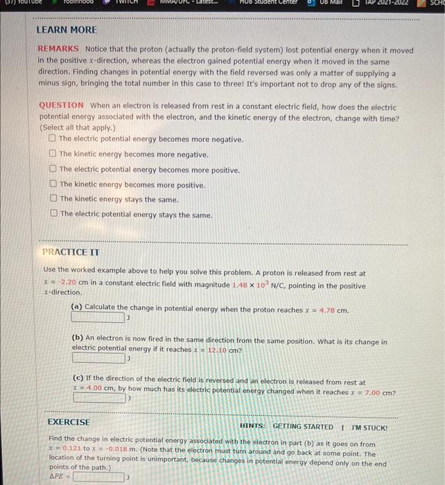 Solved GOAL Illustrate the concept of electric potential | Chegg.com