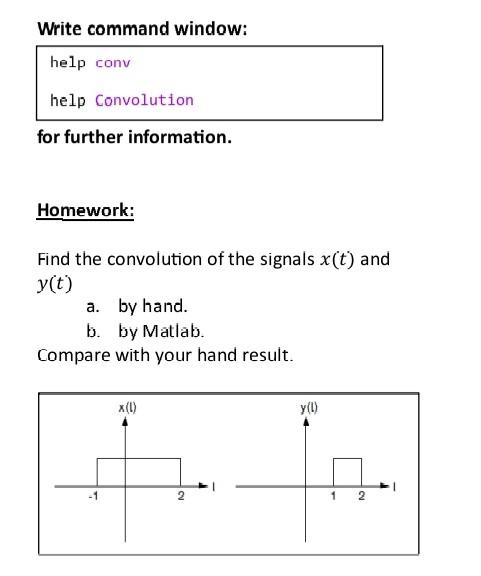 Solved Write command window: for further information. | Chegg.com