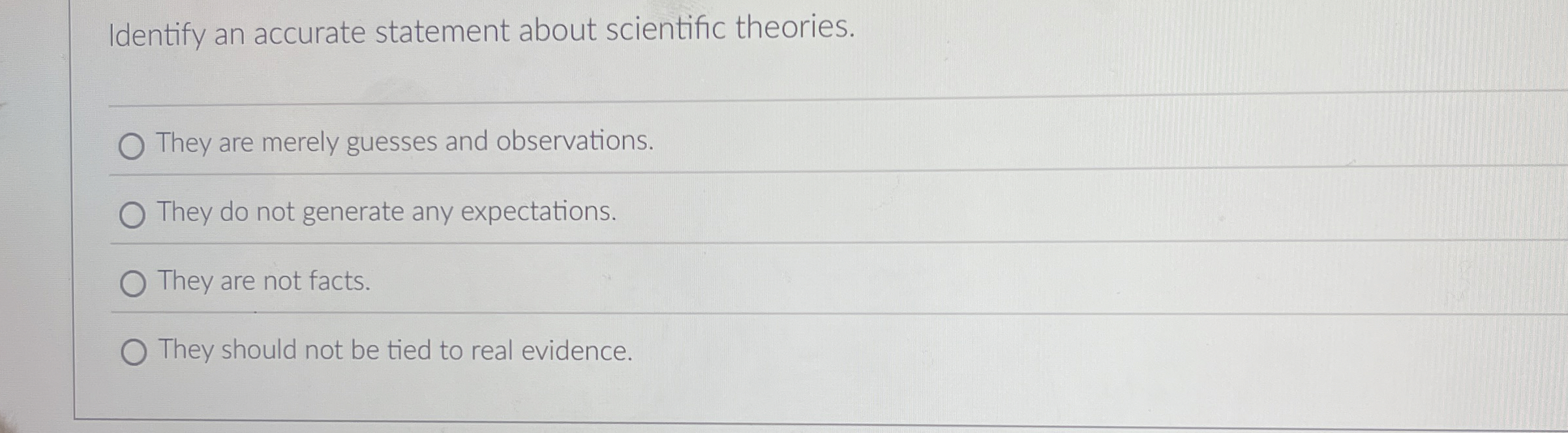 Solved Identify an accurate statement about scientific | Chegg.com