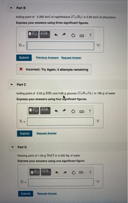 Solved Molal Boiling-Point-Elevation and | Chegg.com
