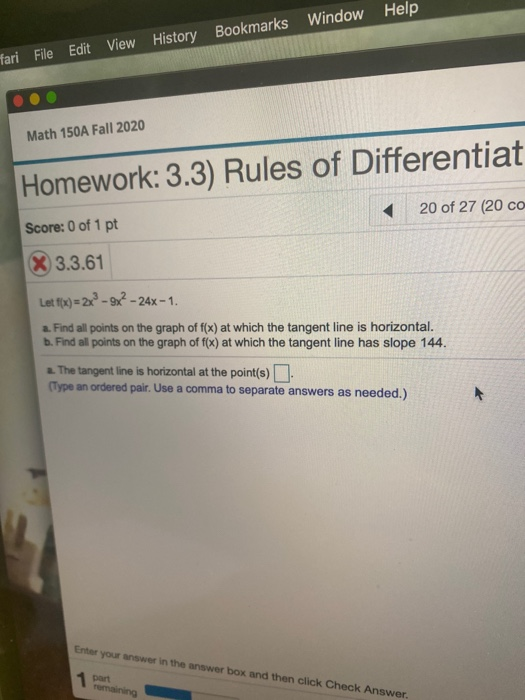 Solved fari File Edit View History Bookmarks Window Help | Chegg.com