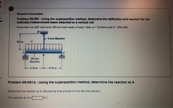 Solved Required Information Problem 09.091 - Using the | Chegg.com
