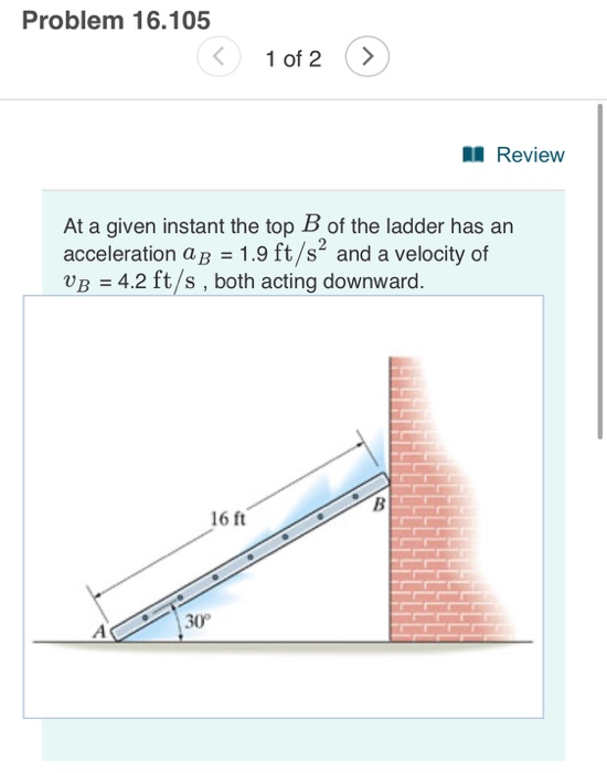 Solved Problem 16.105 ( Review At a given instant | Chegg.com