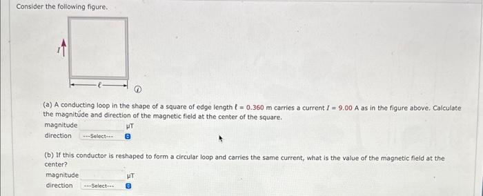 Solved Consider the following figure. (a) A conducting loop | Chegg.com