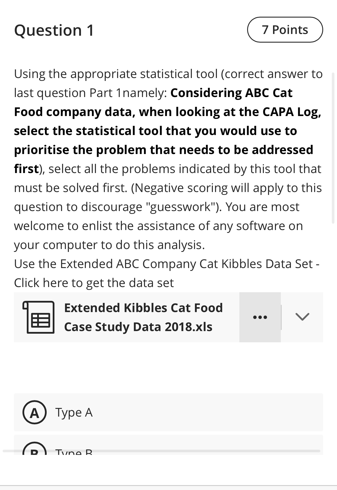 Solved Question 1Using the appropriate statistical tool | Chegg.com