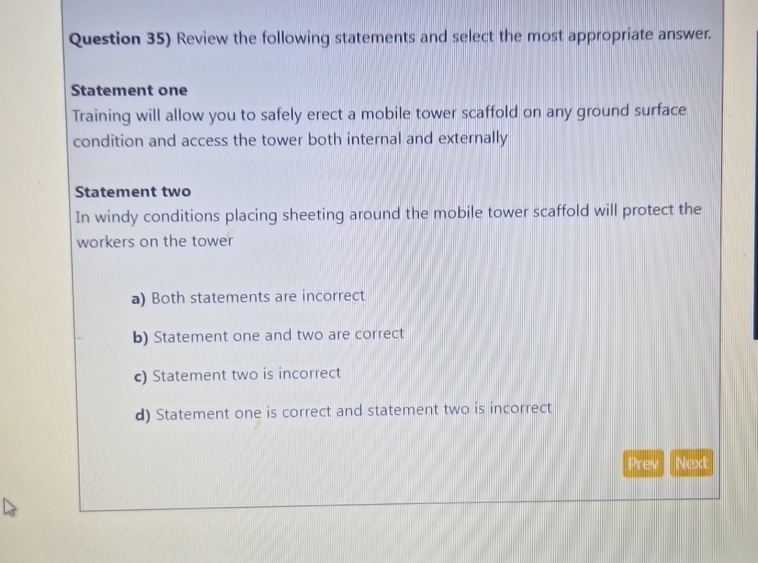 Solved Question 35) ﻿Review the following statements and | Chegg.com