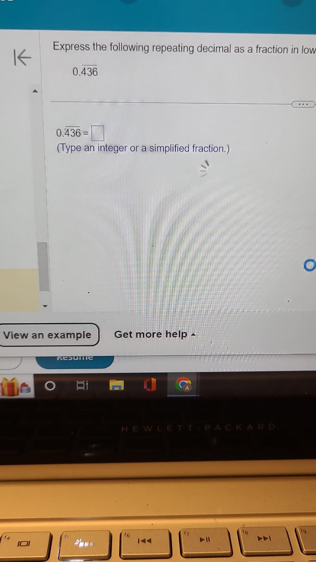 Solved Express the following repeating decimal as a fraction | Chegg.com
