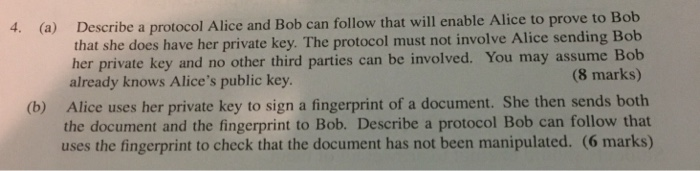 Solved This is an IT Security question. Question 4 (a) | Chegg.com