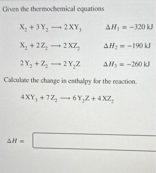 Solved Given the thermochemical equations | Chegg.com