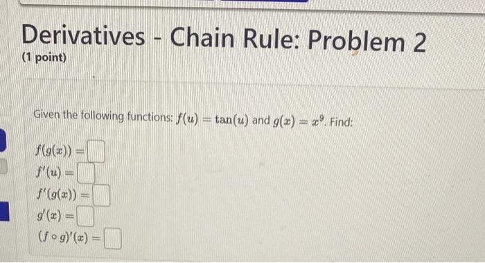 Solved Given the following functions: f(u)=u3/2 and | Chegg.com