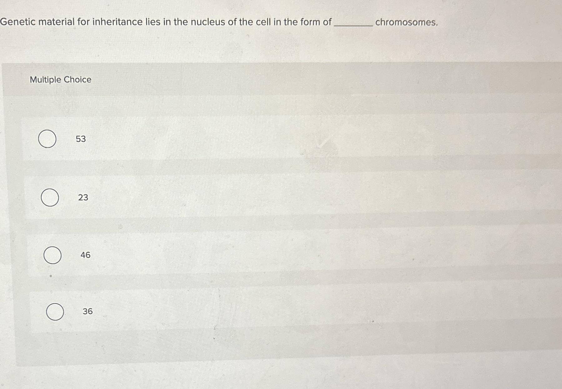 Solved Genetic material for inheritance lies in the nucleus | Chegg.com