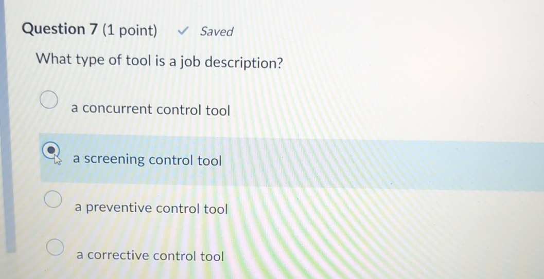 Solved Question 7 (1 ﻿point) ﻿SavedWhat type of tool is a | Chegg.com
