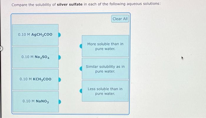 Solved Compare the solubility of calcium sulfate in each of | Chegg.com